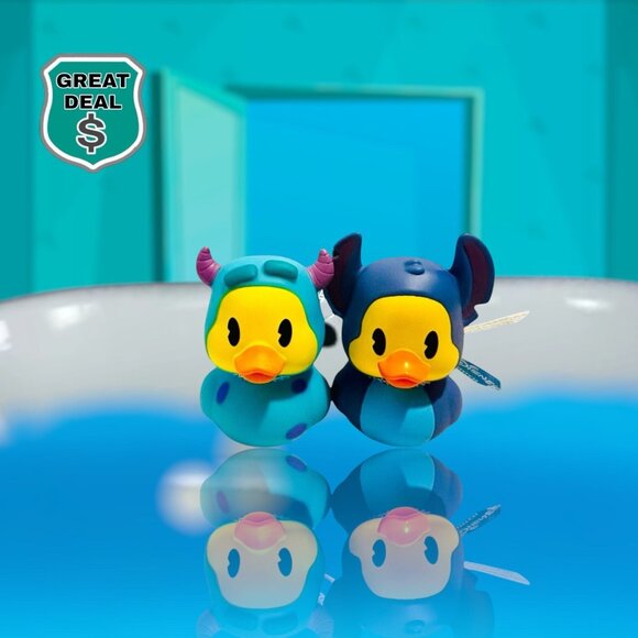 Disney | Toys | Disney Stitch Monsters Inc Sulley Yellow Rubber Duck ...
